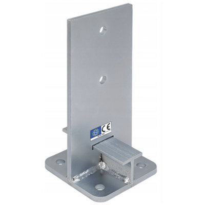 SS8 Fence Base Support Size: 140mm ( Pack Of: 4 ) Silver Brackets ...
