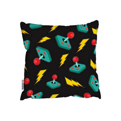 Andrew Lee Cushions - Retro Video Game Joystick (Cushion) / 45Cm X 45Cm ...