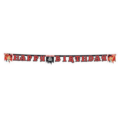 Jake And The Never Land Pirates Happy Birthday Banner Red/black/white ...