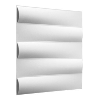 Walplus Jayden Design 3D Wall Panels - 12 White Panels (50X50Cm) - Peel ...
