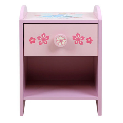 Disney Princess Moana & Rapunzel Bedside Table: Sturdy Engineered Wood ...