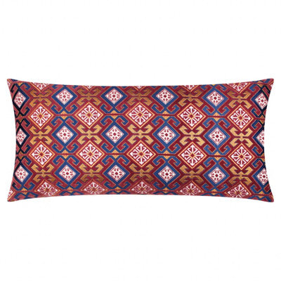 Paoletti Laurel Embroidered Velvet Feather Rich Cushion by B&Q | ufurnish.com
