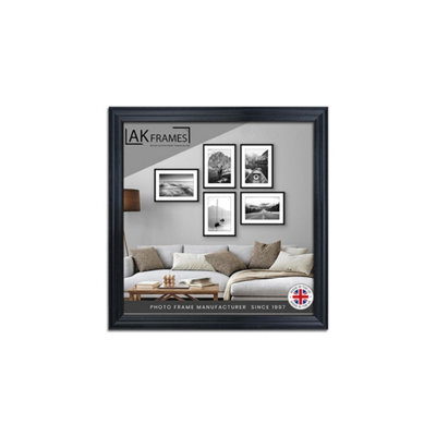 "AK Frames 17X17"" Classic Black Modern Picture Frame - Poster Frame ...