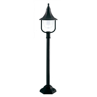 Elegant Outdoor Ip44 Mini Lamp Post With Led E27 Bulb - Black ...