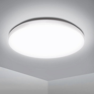 Extrastar 12W 280mm Led Daylight Round Bathroom Flush Ceiling Light ...