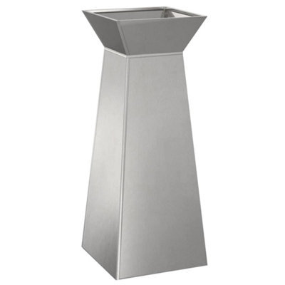 Berkfield Modern Garden Pillar Planter With Bowl 40X40X100 Cm Stainless ...