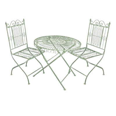 Fallen Fruits Old Rectory Luxury Folding Bistro Table & Chair Set - 3 ...