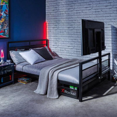 X Rocker X-Rocker Basecamp Tv Gaming Bed With Rotating Tv Mount ...
