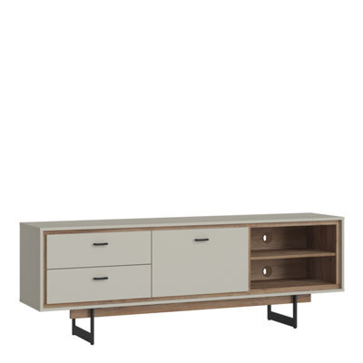 Furniture To Go Rivero 1 Door 2 Drawer Tv Unit In Grey And Oak by B&Q ...