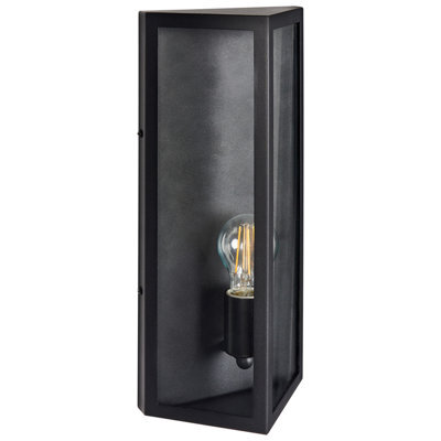Beliani Outdoor Wall Light Pactolus Black by B&Q | uFurnish.com