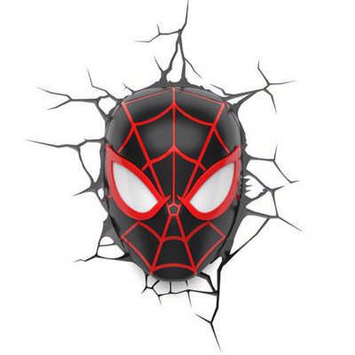 3D Deco Light - Spiderman Miles Morales Face by B&Q | ufurnish.com
