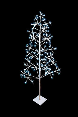 Shatchi 4Ft Prelit Twig Tree White Led by B&Q | ufurnish.com
