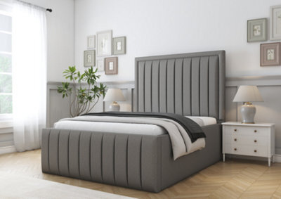 Comfort Beds Emperor Pewter Dumfries Bed Frame by B&Q | ufurnish.com
