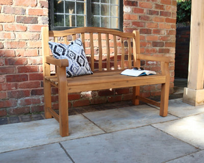 Royalcraft Lytham Two Seater Acacia Bench by B&Q | ufurnish.com