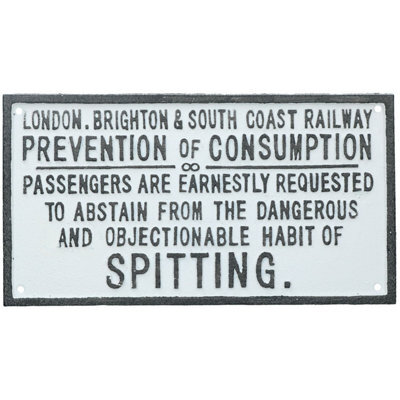 AB Tools London & Brighton Railway Spitting Cast Iron Sign Plaque Wall ...