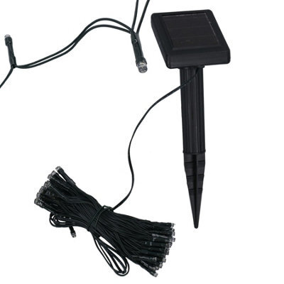 AB Tools 100 White Leds Solar String Light Set Hanging Lights Solid Or ...