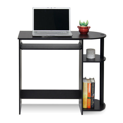 Walplus Furinno Easy Assembly Computer Desk, Espresso Home Decorations ...