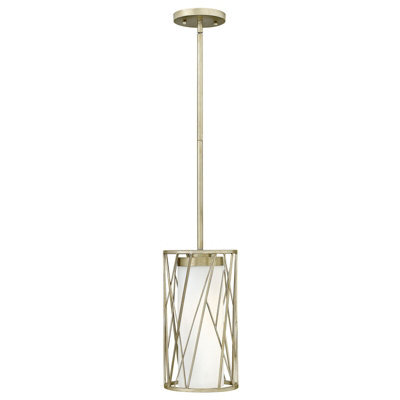 Elegant Silver Leaf 1 Bulb Ceiling Pendant Light With E27 Socket by B&Q ...