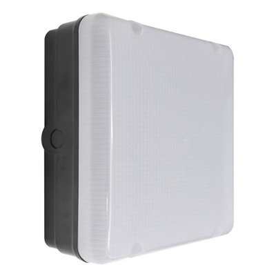Bright Source 9W/14W/18W Square Black Led Bulkhead - Cct by B&Q ...