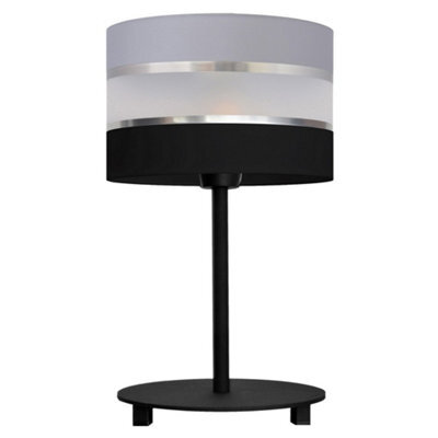 Luminosa Lighting Luminosa Helen Table Lamp With Round Shade Grey ...