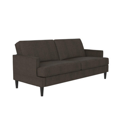 Dorel Asher 2-Seater Sofa In Fabric Light Grey by B&Q | ufurnish.com