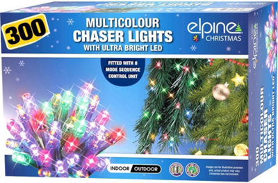 300 Led Colour Chaser Lights Christmas Led Snowing Icicle Lights Bright ...