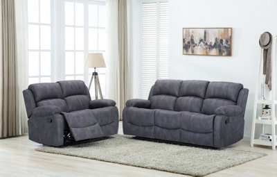 Furnishings For Less UK Alaska Grey Suede Fabric Sofa Suite Manual ...