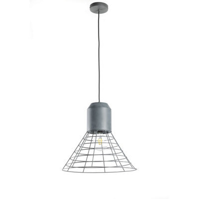 Luminosa Lighting Luminosa Jerry Wide Wire Frame Pendant Ceiling Light ...