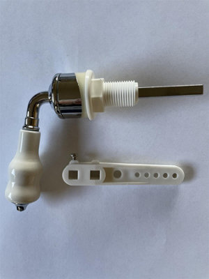 Fixthebog™ Replacement For Curved White Gold Cistern Lever Ppmlwhg by B ...