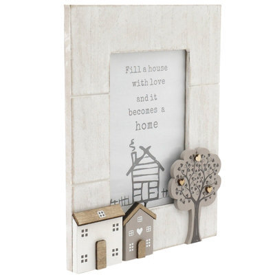 Geko Wooden Houses Photo Frame 4X6 by B&Q | ufurnish.com