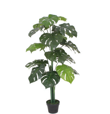 Tradala 4Ft Lush Artificial Tree Monstera 120Cm / 4Ft Tall With Real ...