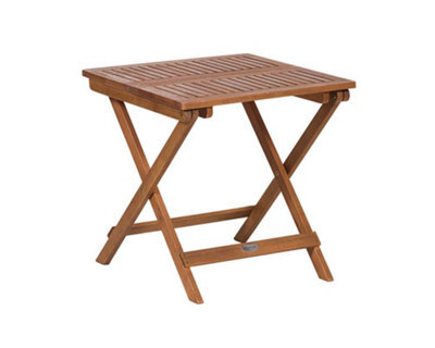 Royalcraft Mini Folding Side Square Table - Acacia by B&Q | ufurnish.com