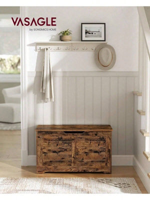 Songmics Vasagle Storage Chest, Storage Bench, Blanket Box With 2 ...