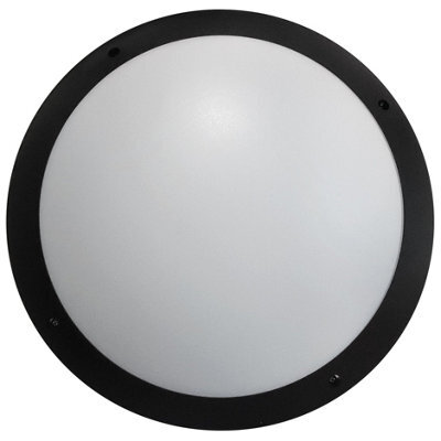 Eterna Shfullbk Led Amenity Ceiling/wall Light Black by B&Q | ufurnish.com