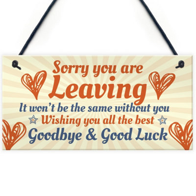 Red Ocean Sorry You're Leaving Boss Friend Colleagues Leaving New Job ...
