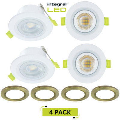 Integral LED Smart Alexa Fire Rated Led Downlights: Ip65 600Lm 5W 2700K ...