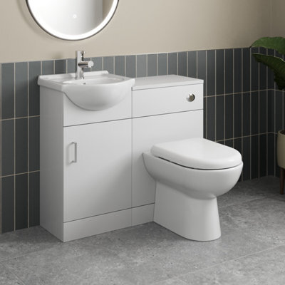 Affine 950mm Toilet And Bathroom Vanity Unit Combined Basin Sink ...