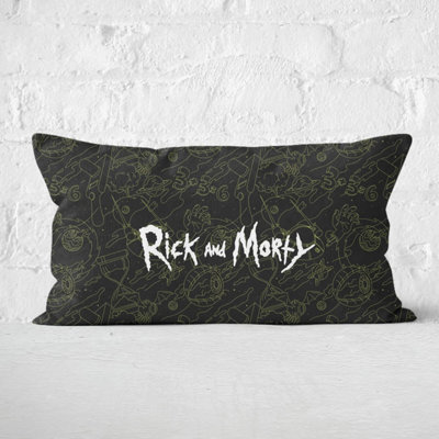 Warner Brothers Rick And Morty Rectangular Cushion by B&Q | ufurnish.com