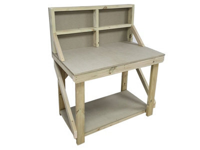 Arbor Garden Solutions Wooden Workbench 18mm Unimdf Moisture Resistant ...