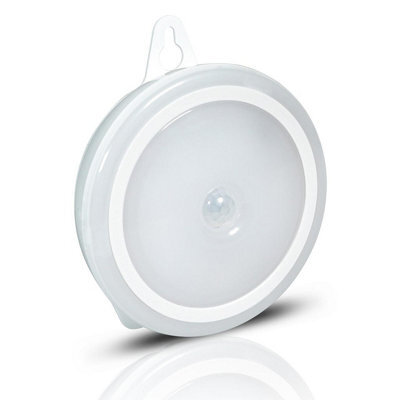 Battery Powered Round Motion Sensor Led Night Light - 50 Lumen Portable ...