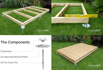 Quickjack 9Ft X 3Ft Shed Base Kit (No Timber Included) by B&Q ...