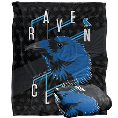 Harry Potter Ravenclaw Raven Blanket Multicoloured (One Size) by B&Q ...