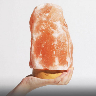 Haven Himalayan Salt Lamp On A Premium Wooden Base, Home Decor Mood ...