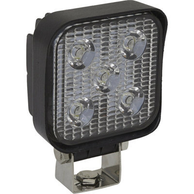 Waterproof Work Light & Mounting Bracket -15W Smd Led - 83mm Square ...
