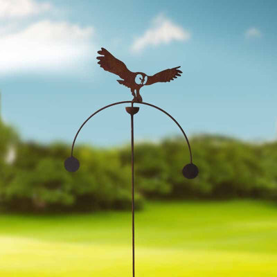 Poppy Forge Owl Wind Rocker Double Bare Metal/ready To Rust - Steel ...