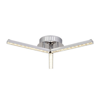 Lighting Collection 3 Arm Led Ceiling Fitting - Small by B&Q | ufurnish.com