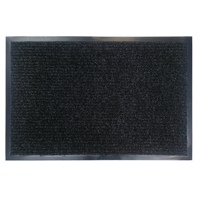 Primeur Grey Ribbed Barrier Mat, 80Cm X 50Cm by B&Q | ufurnish.com