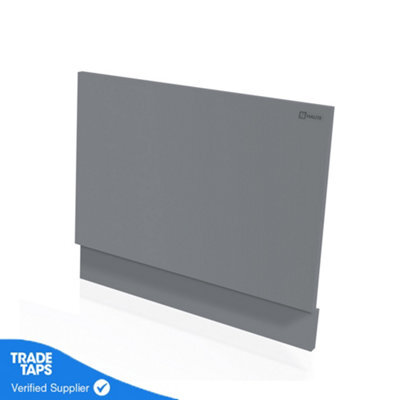 GravaHaus Halite 800mm Grey Matt End Bath Panel by B&Q | ufurnish.com