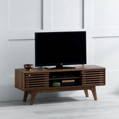 Uk Homeliving Copen 120 Tv Unit Walnut by B&Q | ufurnish.com