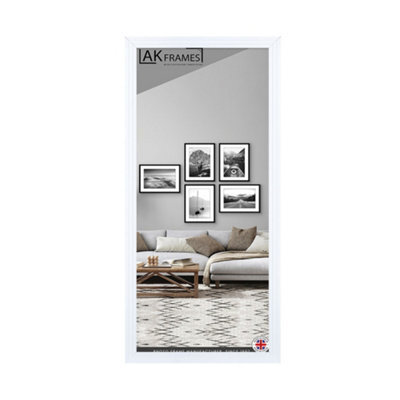 30X15 White Modern Step Picture Frame - Perfect For Posters, Photos And ...